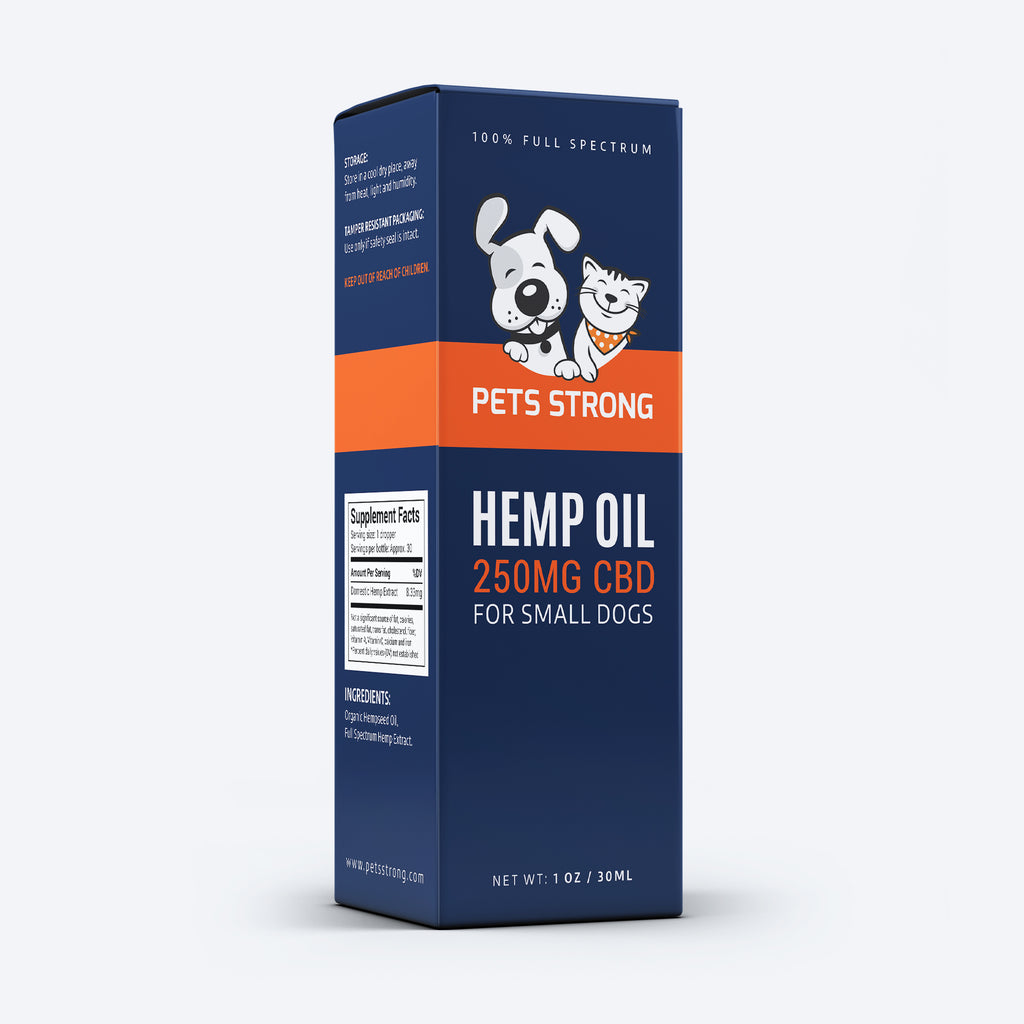 CBD Oil for Small Dogs (1 lb - 25 lbs.) 250mg – Pets Strong